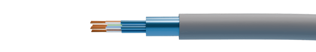 Câble LAN Cat 6A F/FTP 4P x AWG23 Gris B2ca - SAB France